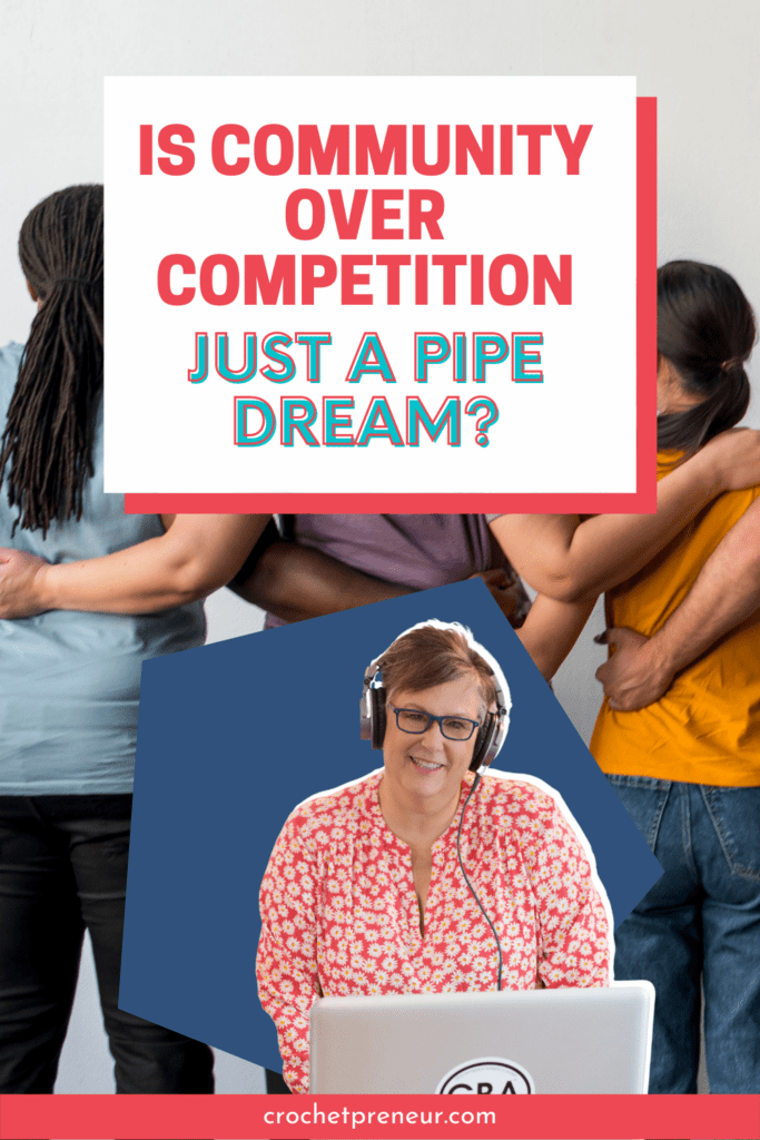 Community Over Competition Pin 2